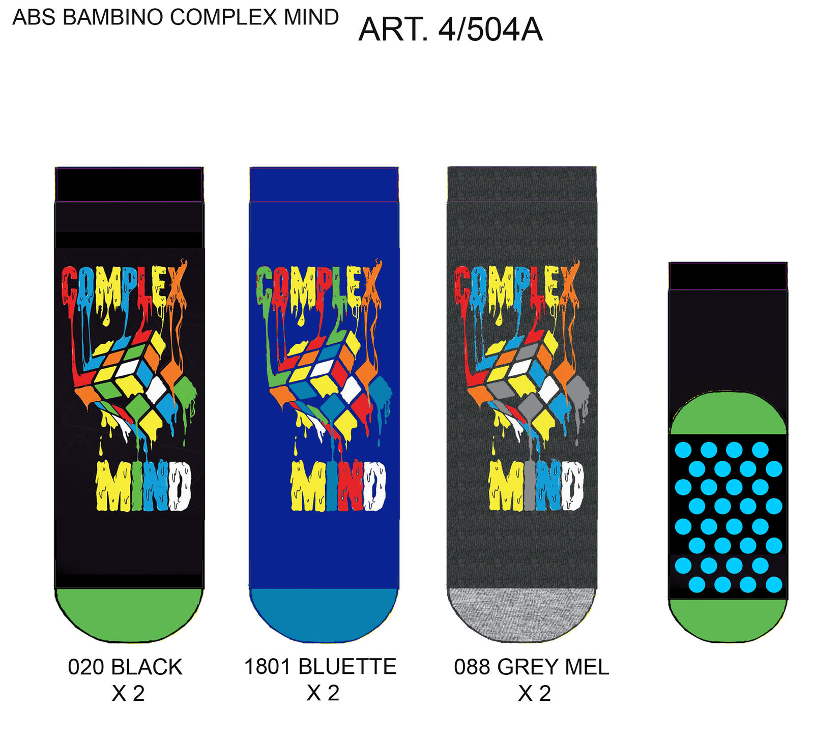 KIDS ABS SOCKS 4/504A - TELLINI S.r.l. ESHOP