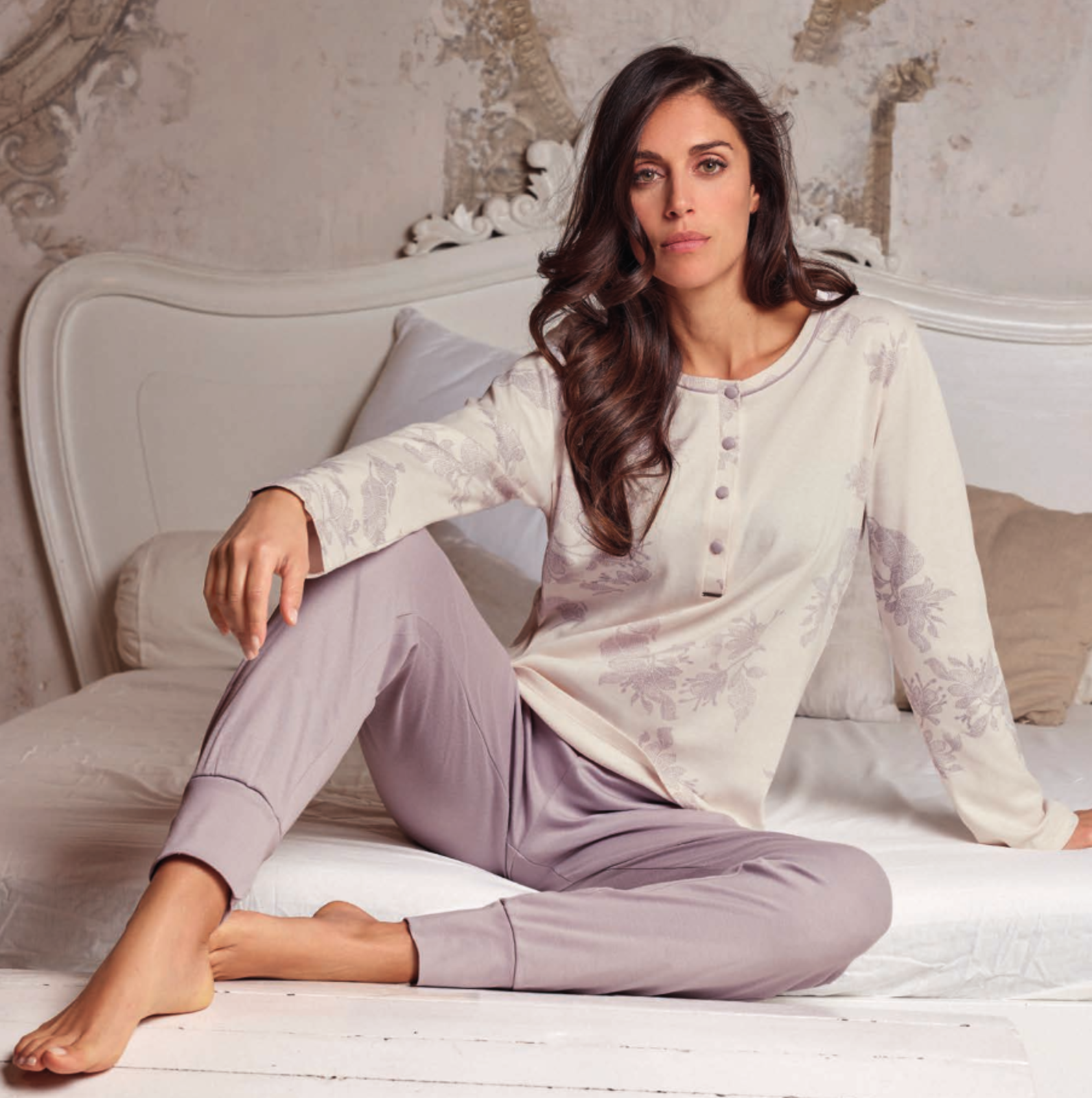 WOMEN'S SERAFINO PAJAMAS S/L 651542 - TELLINI S.r.l. ESHOP