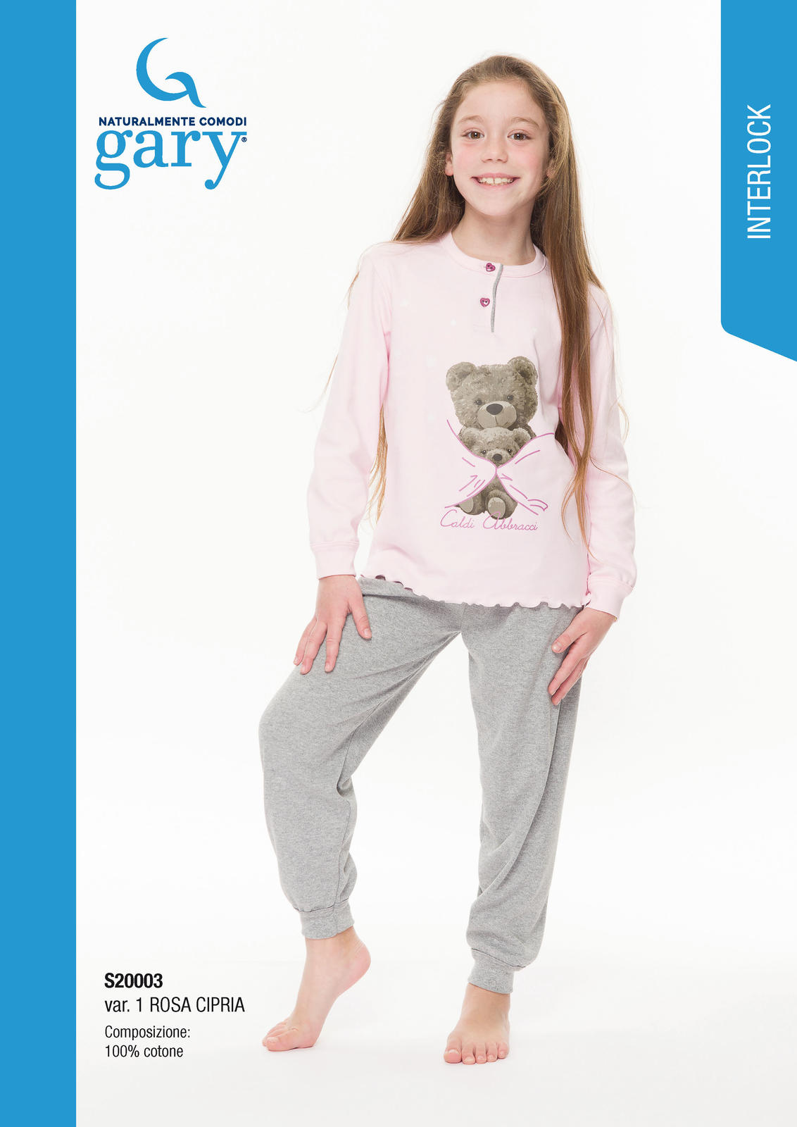 GIRL'S S/L PAJAMAS S20003 - GARY