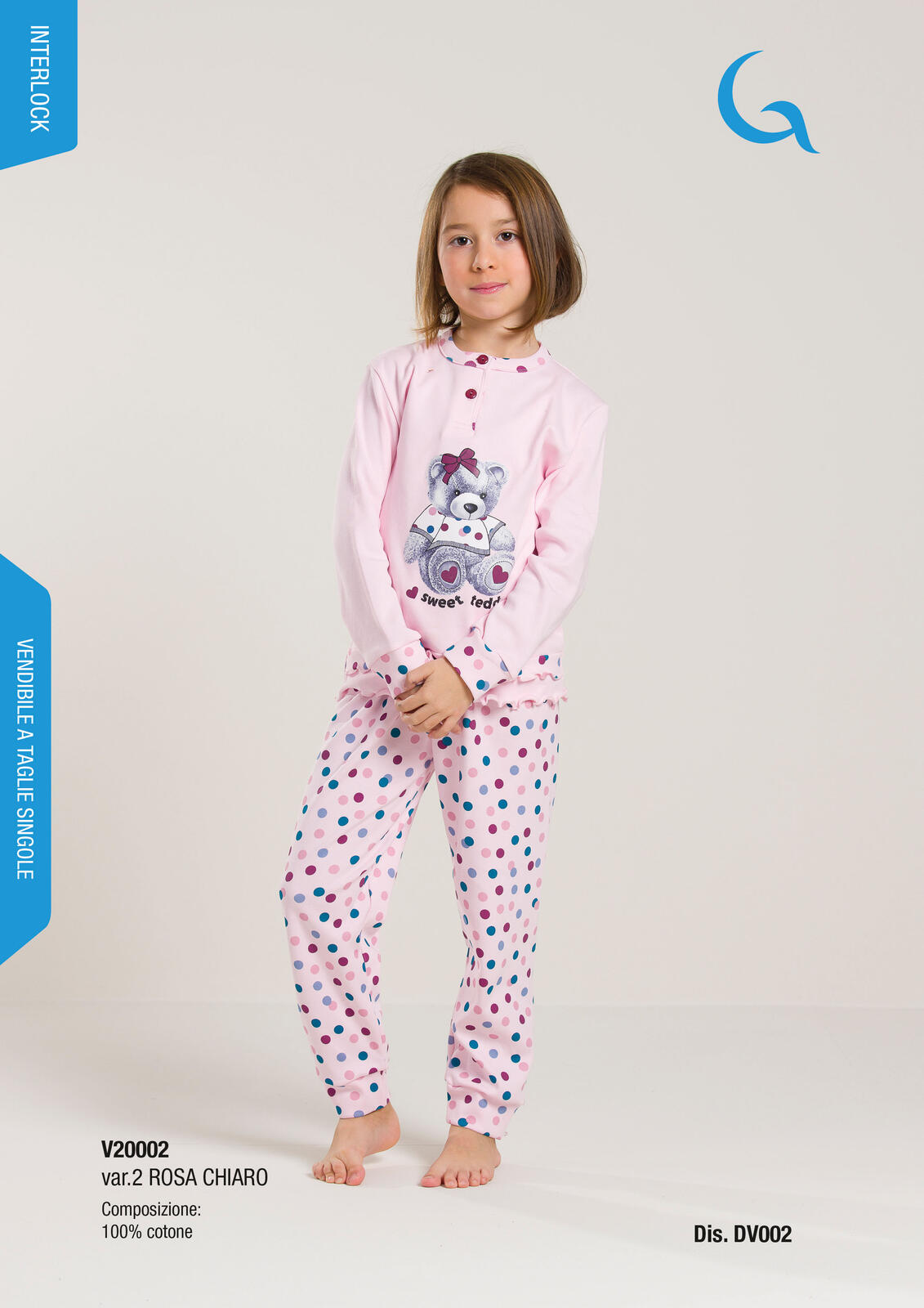GIRLS' PAJAMAS M/L V20002 - TELLINI S.r.l. ESHOP