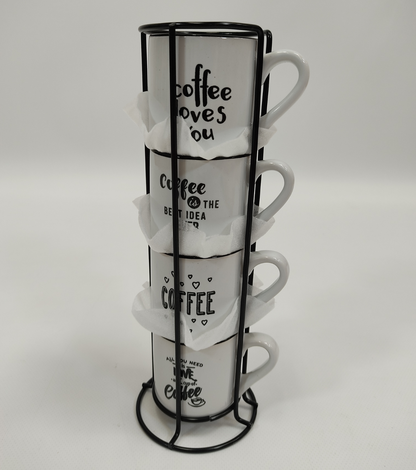 SET OF 4PCS CUPS 430207 MOMENT COFFEE - TELLINI S.r.l. ESHOP